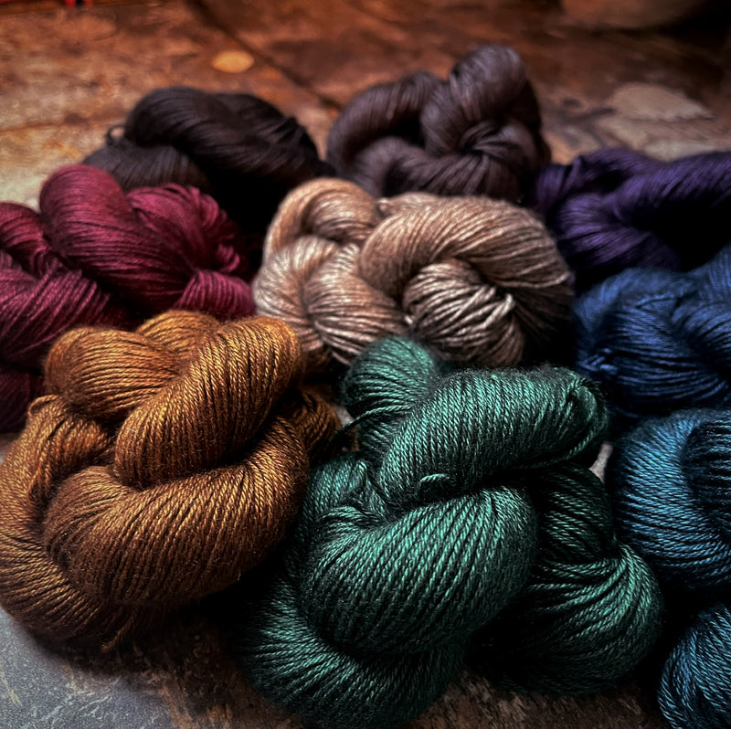 Hand-Dyed Silk Yak 4-Ply | Luxury Yarn | Tribe Yarns, London