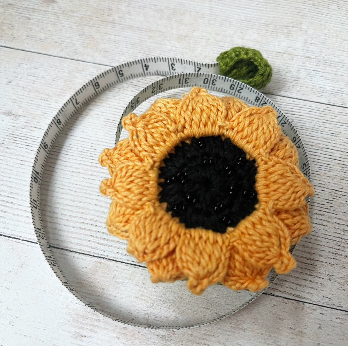 Sunflower Crocheted Tape Measure by Lantern Moon | Tribe Yarns, London