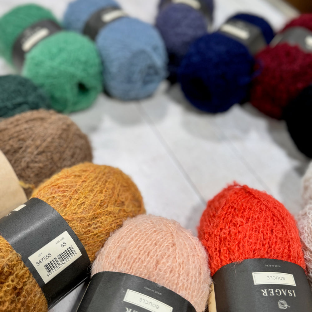 Isager Bouclé | The Full Range - 100% Alpaca | Tribe Yarns - tribeyarns