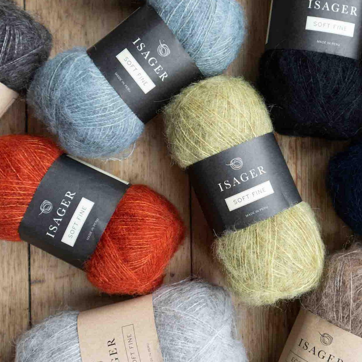 Isager: Soft Fine Yarn | Brushed Alpaca Silk Yak | Tribe Yarns - tribeyarns