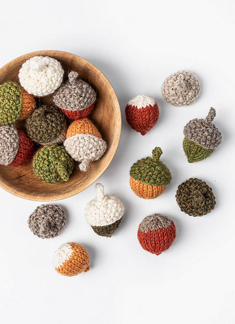 Fall Festival Acorns Kit with Woolstok Mini Skein Bundle | Tribe Yarns ...