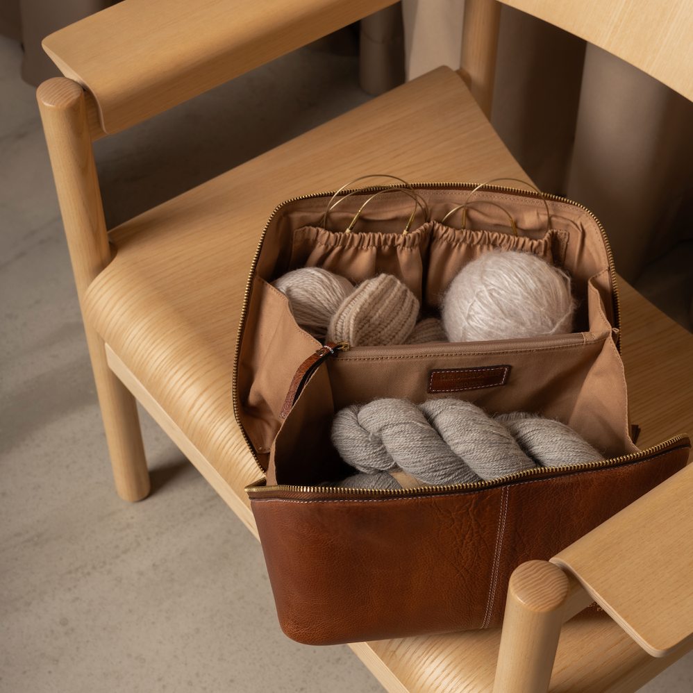 Project 10 Knitting Case by Re:Designed | Leather | Tribe Yarns, London ...