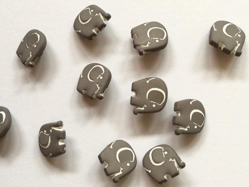 Grey Elephant 15mm (5/8") Buttons | Tribe Yarns, London - tribeyarns