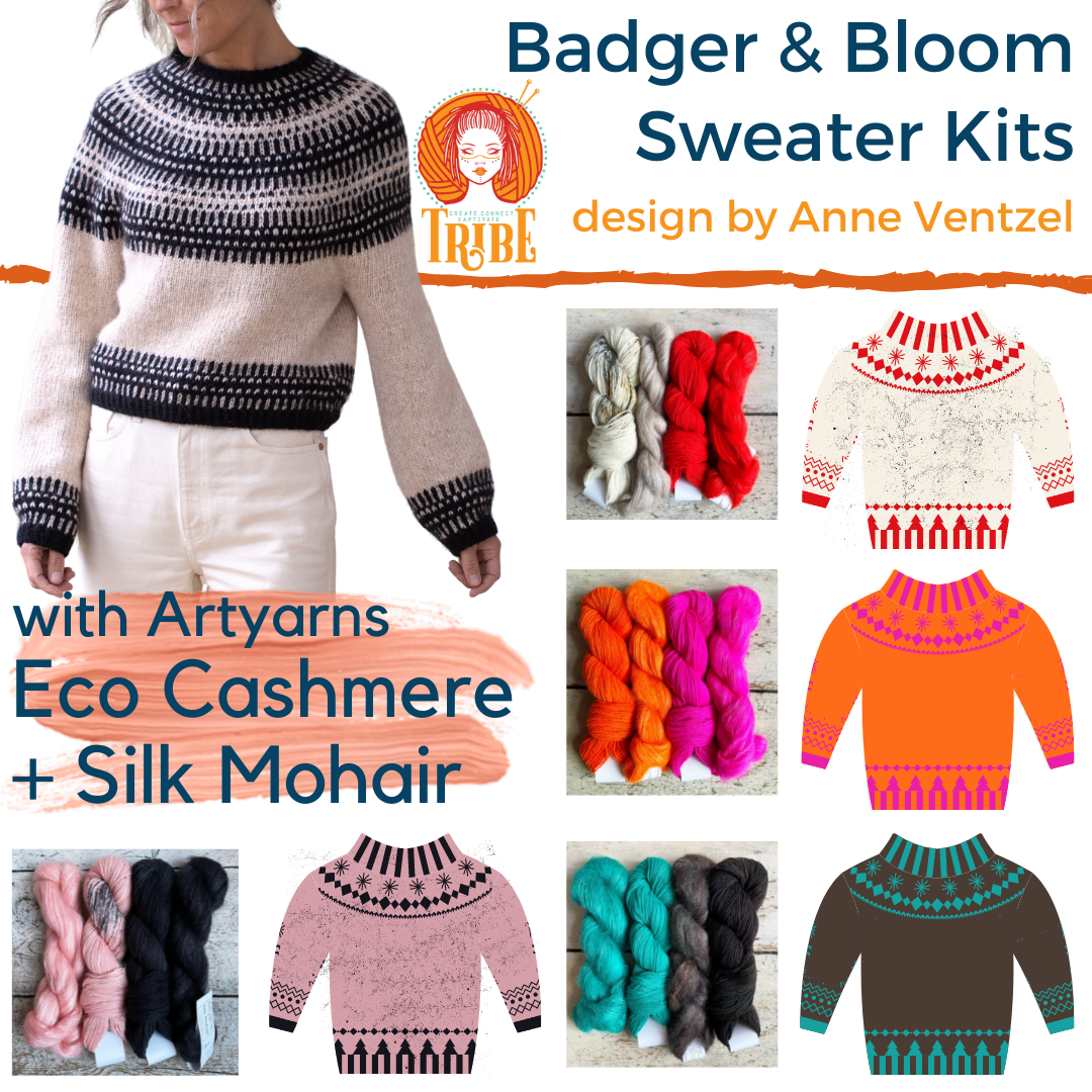 Badger and Bloom Sweater by Anne Ventzel Kit | Tribe Yarns, London ...