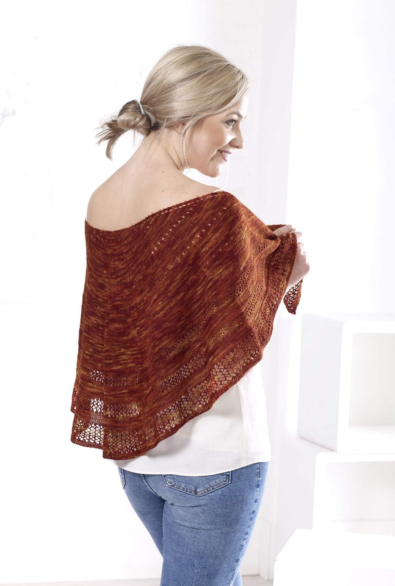 Crescent Shawl Pattern by Manos | Tribe Yarns, London - tribeyarns