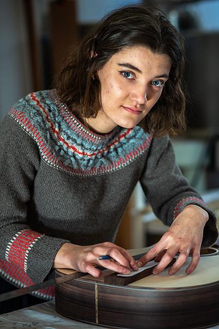 Geo Yoked Fair Isle Sweater Pattern by Di Gilpin | Tribe Yarns, London