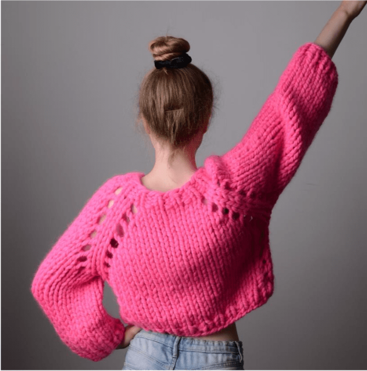 Holey Moley Jumper Pattern by Mrs Moon | Tribe Yarns, London - tribeyarns