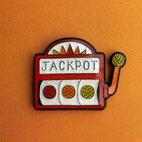 Jackpot Enamel Pin Badge - tribeyarns