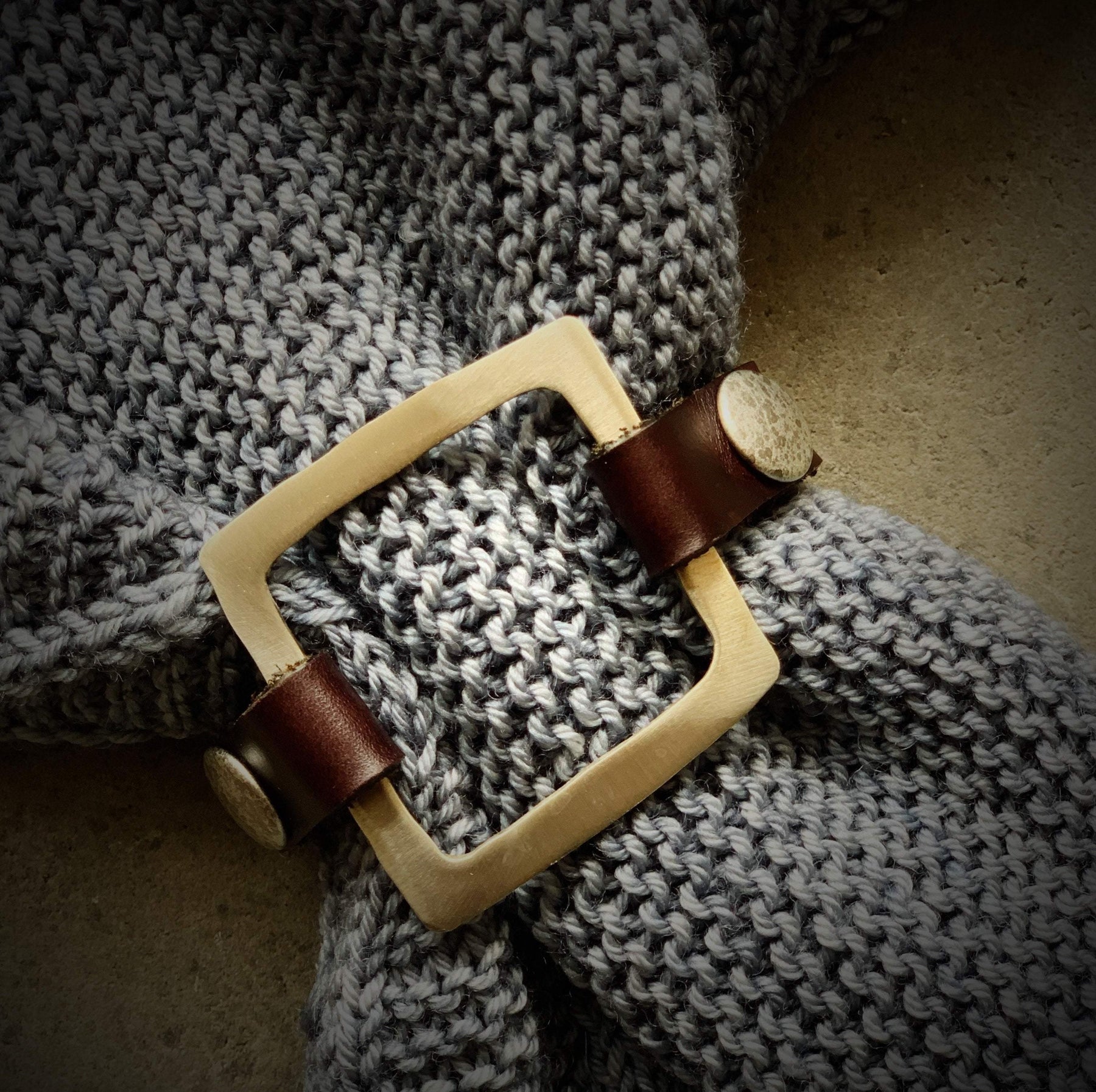 Modern Square Cuff / Shawl Pin by JUL Designs | Tribe Yarns, London ...