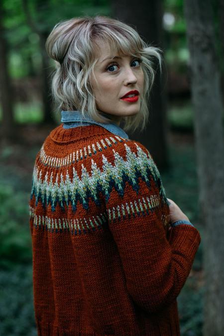 The Throwback Cardigan Pattern by Andrea Mowry | Tribe Yarns, London ...