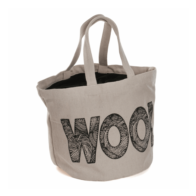 "Wool" Fabric Bucket Bag | Shop Now | Tribe Yarns, London - tribeyarns